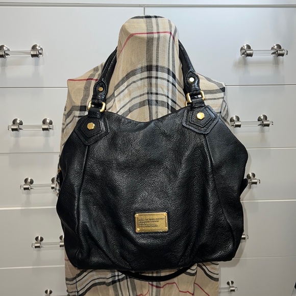 Marc By Marc Jacobs | Bags | Marc By Marc Jacobs Black Leather Classic Q Francesca Shoulder Bag ...
